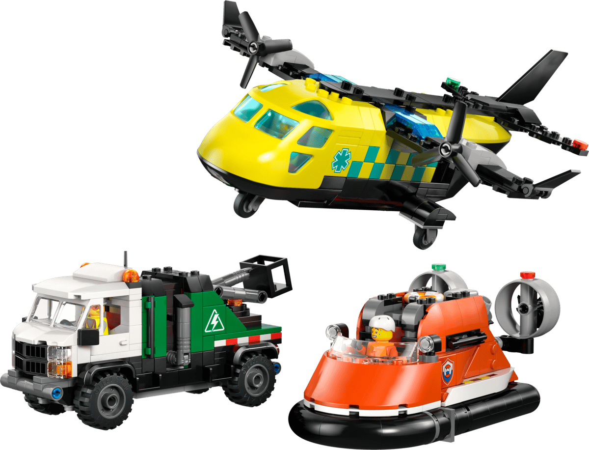 LEGO City Great Vehicles: Airplane, Service Truck & Hovercraft Remix ...