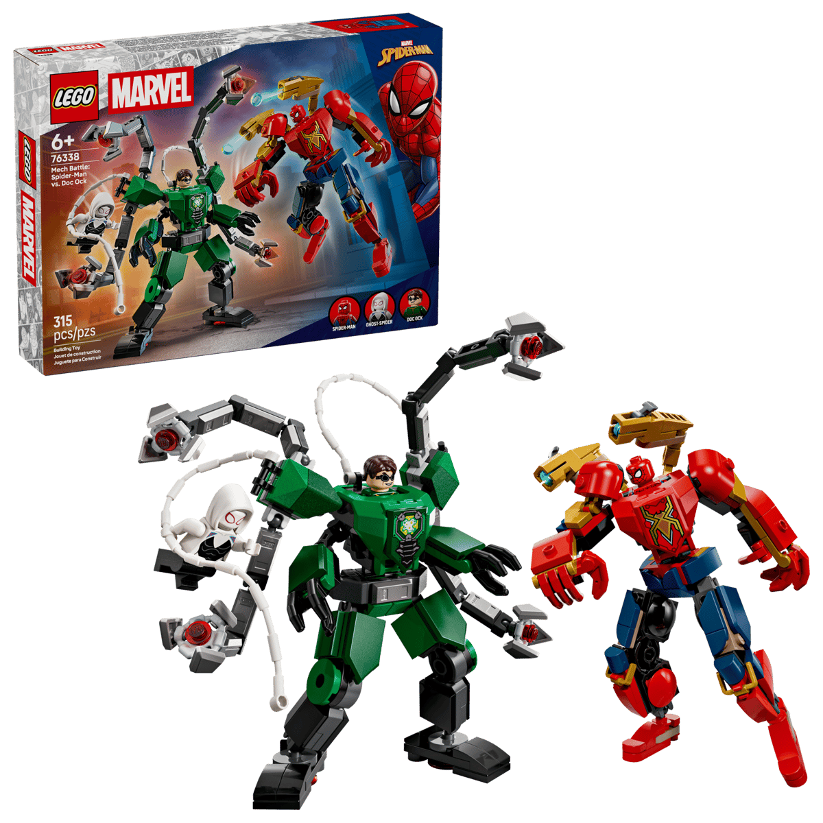 LEGO Super Heroes Marvel: Mech Battle: Spider-Man vs. Doc Ock – Dancing ...
