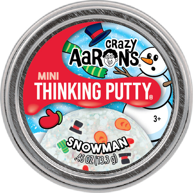 Mini Snowman - 2" Thinking Putty Tin – Dancing Bear Toys
