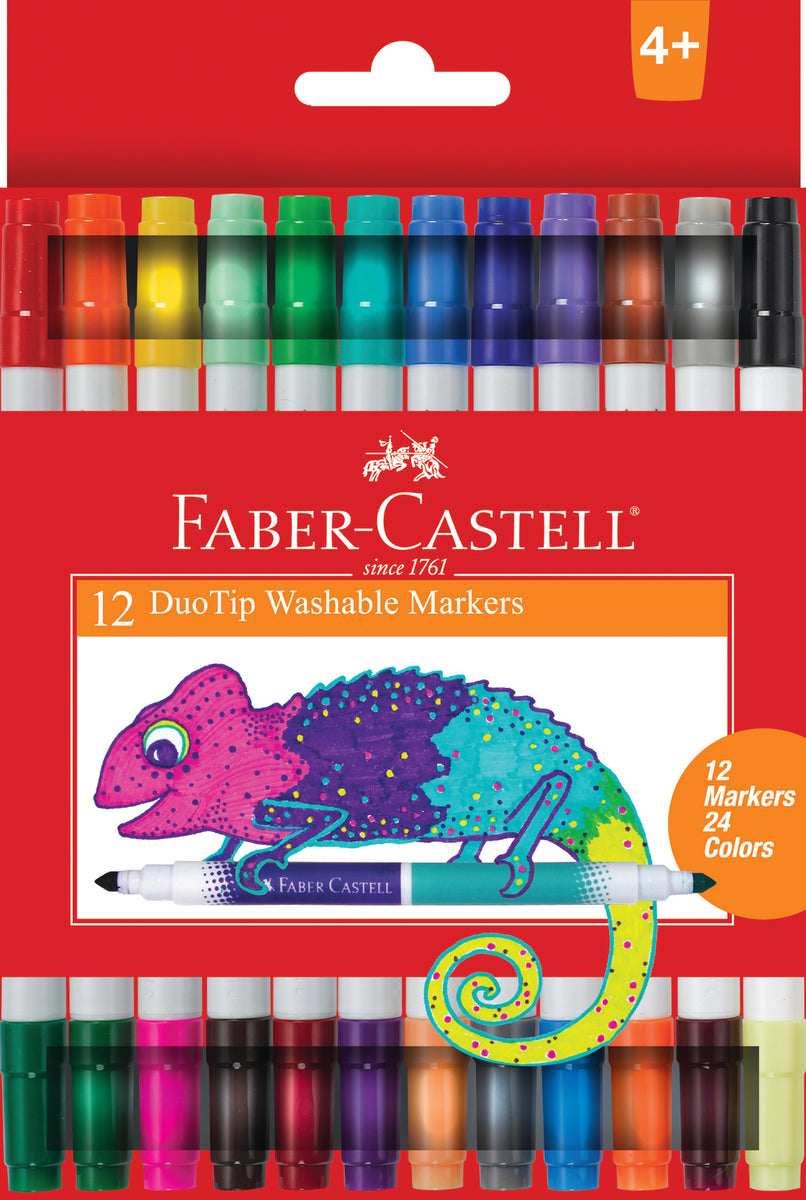 12 ct Duo Tip Washable Markers (24 colors total) – Dancing Bear Toys